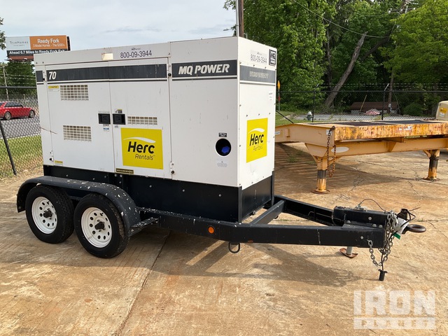 2015 Multiquip Whisperwatt DCA-70SSIU4F 56 kW Mobile Generator Set in ...