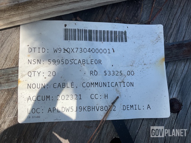 Surplus (2) Rolls of CCI Royal E54864-L Welding Cable in Albany ...