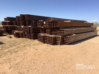 Surplus (216) Atlas Tube 32' x 6" x 6" Square Structural Tubes in Red ...