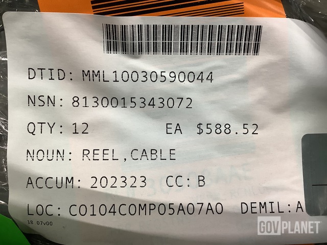 Surplus (12) Lex Products CR-11 Cable Reels in Chambersburg ...