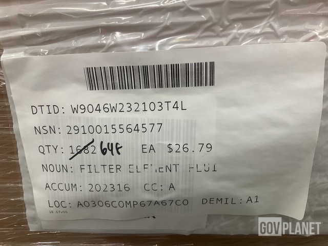 Surplus (648) International 1677004C91 Fluid Filter Elements in North ...