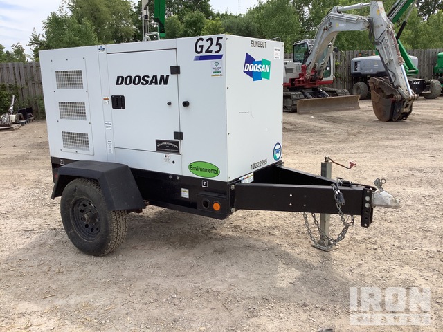 2019 Doosan G25WDO-T4F 25 kVA Mobile Generator Set in Aurora, Illinois ...