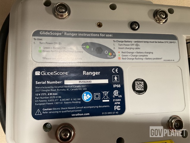 Surplus Verathon GlideScope Ranger Video Laryngoscope in North Las ...
