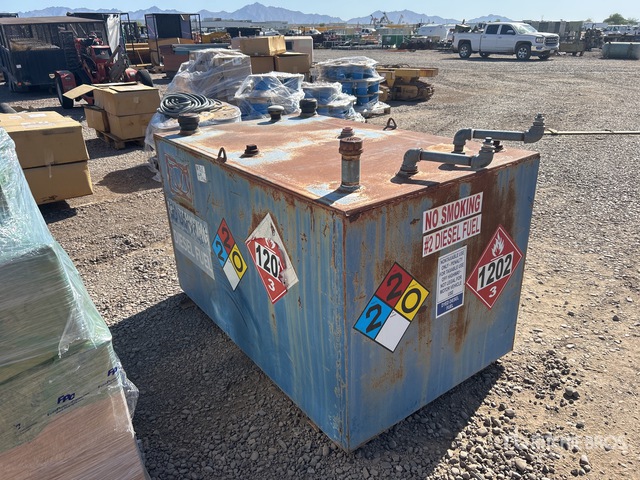 Advanced Pacific Tank MFG 300 gal Skid Mounted Steel Diesel Fuel Tank ...