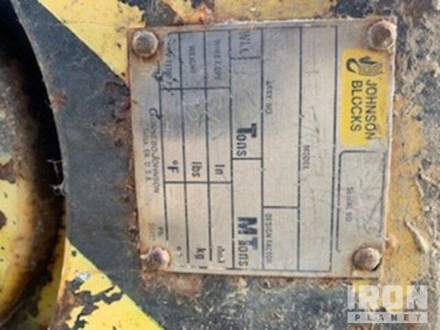 Gunnebo Johnson 16RTB 75 Ton Crane Block in Blair, Nebraska, United ...