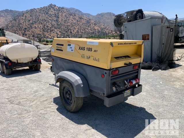2013 (unverified) Atlas Copco XAS 185 JD7 185 cfm Mobile Air Compressor ...