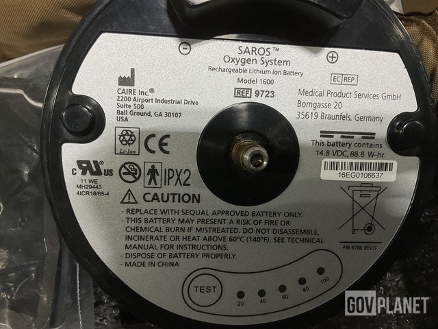Surplus (4) Caire Saros 3000 Oxygen Generator Field Portable (OGFP ...