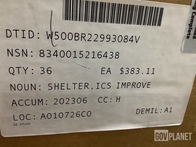 Surplus (36) ICS Improved Combat Shelters in Chambersburg, Pennsylvania ...
