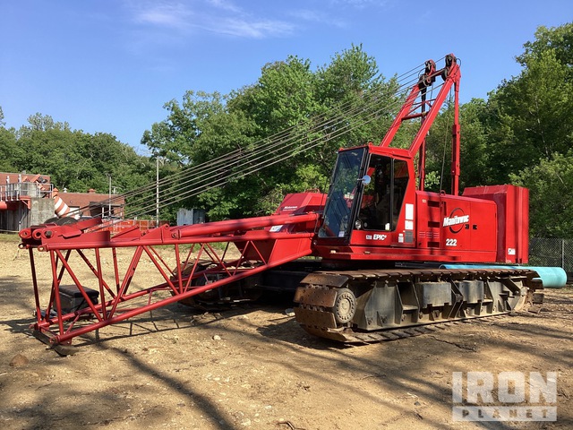 2001 Manitowoc 222 100 ton Lattice-Boom Crawler Crane
