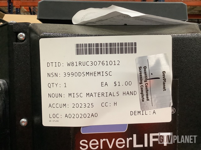 Surplus ServerLIFT SL-500X Electric Lift in Chambersburg, Pennsylvania ...