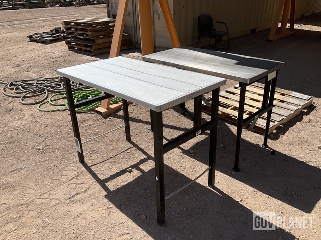 Surplus (2) Folding Food Preparation Tables in Yermo, California ...