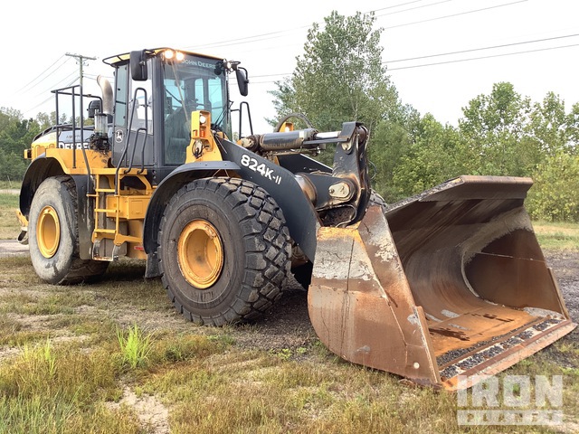 2015 John Deere 824K-II Wheel Loader in Lancaster, Ohio, United States ...