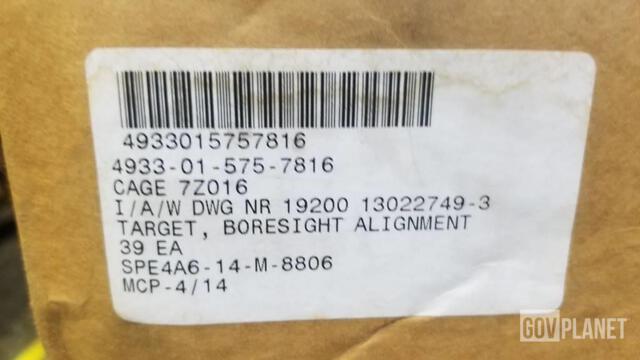 Surplus (374) M1 53A2 CRPWS Targets & (117) XM153 Bore Sight Alignment ...