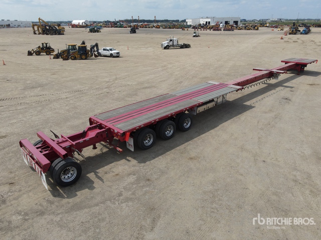 2014 Manac 53 Ft-100 Ft Steering Tridem Trombone. Flatbed Trailer in ...