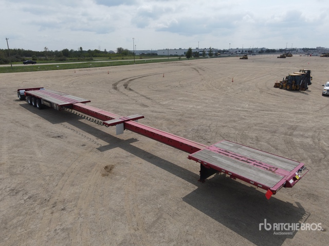 2014 Manac 53 Ft-100 Ft Steering Tridem Trombone. Flatbed Trailer in ...