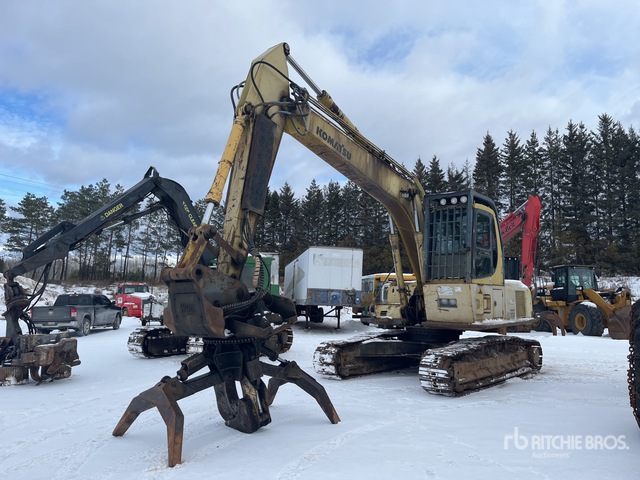 Komatsu PC220 Butt-n-Top Log Loader | Ritchie Bros. Auctioneers