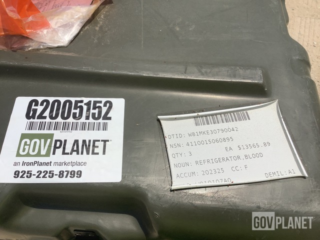 Surplus (3) AcuTemp HemaCool HMC-MIL-1 Mobile Blood Storage & Cooling ...