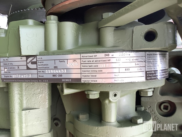 Surplus Cummins NHC-250 Diesel Engine w/Container in Fayetteville ...
