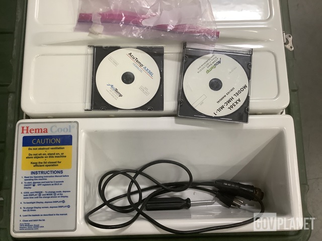 Surplus (10) AcuTemp HemaCool HMC-MIL-1 Mobile Blood Storage & Cooling ...