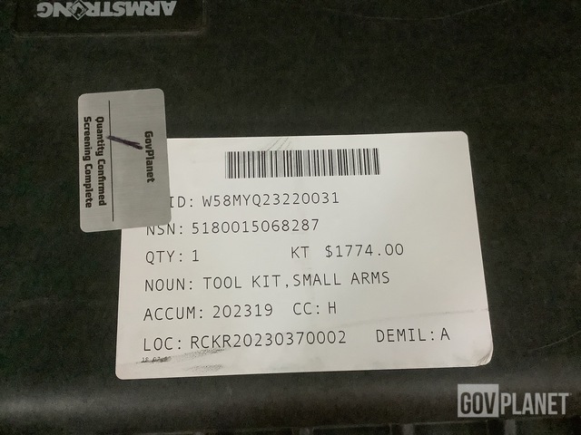 Surplus (1) Tool Kit, (1) Mounting Bracket, (8) Torque Wrenches ...