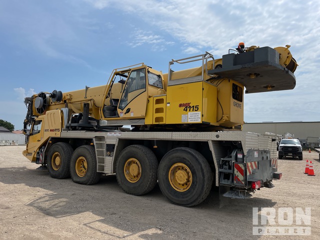 2008 Grove GMK4115 115 ton 8x6 Hydraulic Truck Crane in McKinney, Texas ...