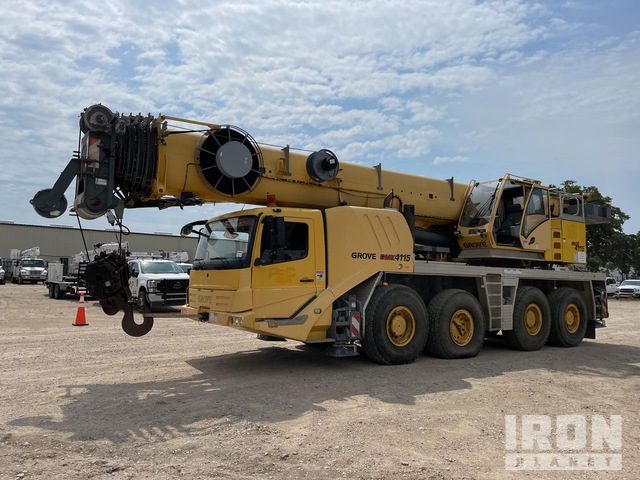 2008 Grove GMK4115 115 ton 8x6 Hydraulic Truck Crane in McKinney, Texas ...