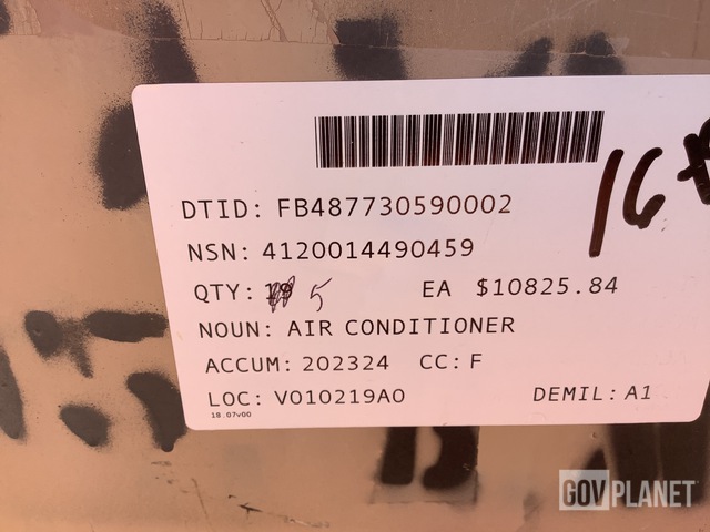 Surplus (5) Keco FDECU-5 Environmental Control Units in Red Rock ...