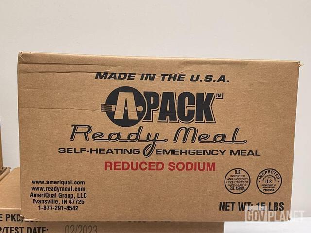 (16) Cases of A-Pack Reduced Sodium Self-Heating Emergency Ration MRE's ...