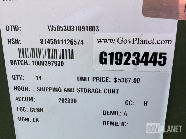 Surplus (2) Engine Shipping & Storage Containers in Abilene, Kansas ...