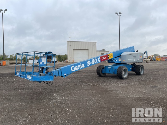 2011 Genie S80X 4WD Diesel Telescopic Boom Lift in South Vienna, Ohio ...