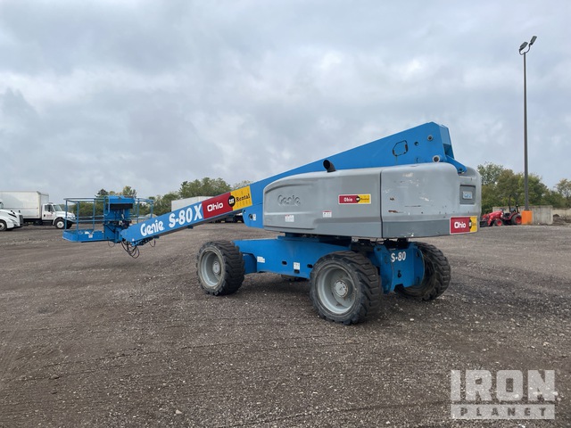 2011 Genie S80X 4WD Diesel Telescopic Boom Lift in South Vienna, Ohio ...