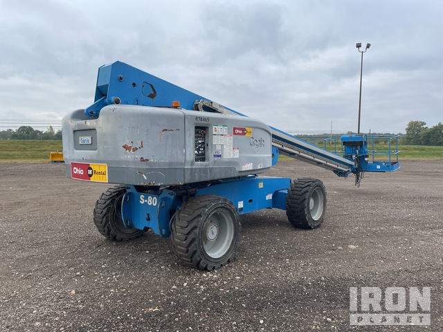 2011 Genie S80X 4WD Diesel Telescopic Boom Lift in South Vienna, Ohio ...