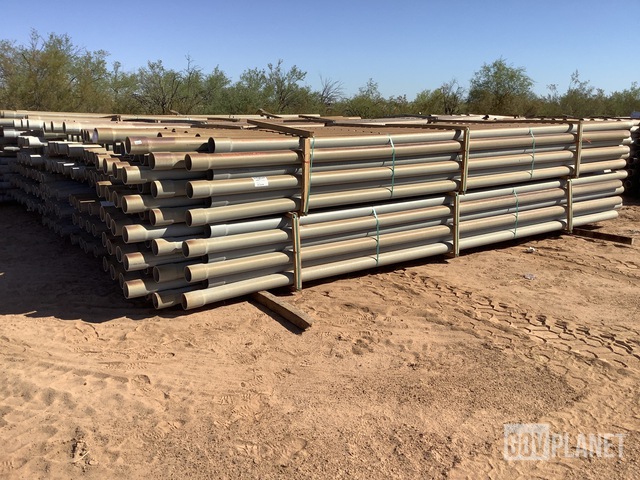 Surplus (684) 20' X 4" Schedule 40 Rigid PVC Conduit Pipes in Red Rock ...
