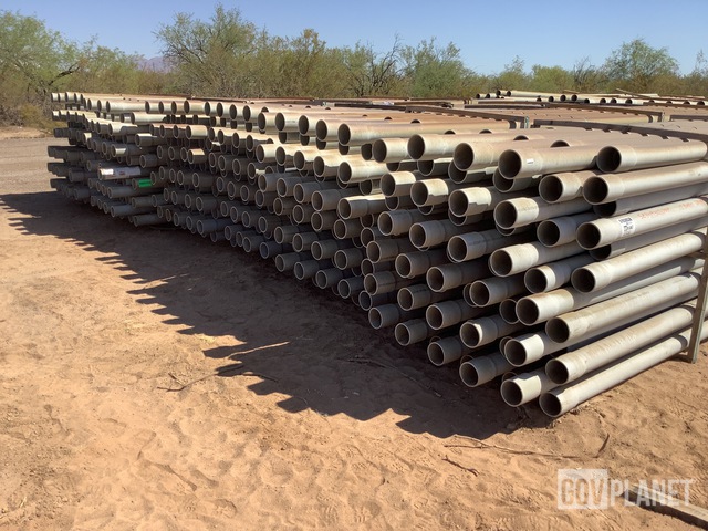 Surplus (684) 20' X 4" Schedule 40 Rigid PVC Conduit Pipes in Red Rock ...