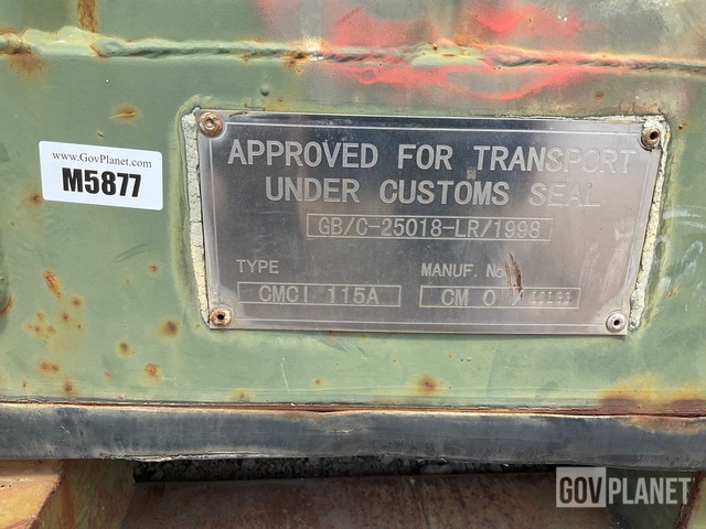 Surplus Charleston Marine CMCI 115A Quadcon Storage Container in ...