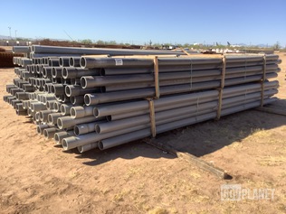 Surplus (228) 20' X 5" Schedule 40 Rigid PVC Conduit Pipes in Red Rock ...