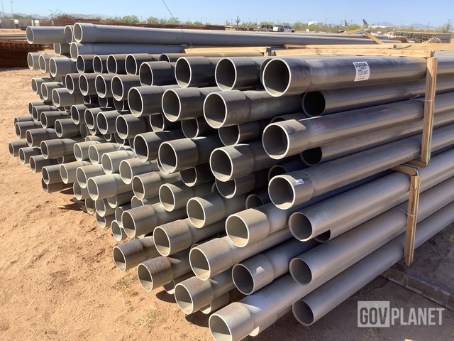 Surplus (228) 20' X 5" Schedule 40 Rigid PVC Conduit Pipes in Red Rock ...