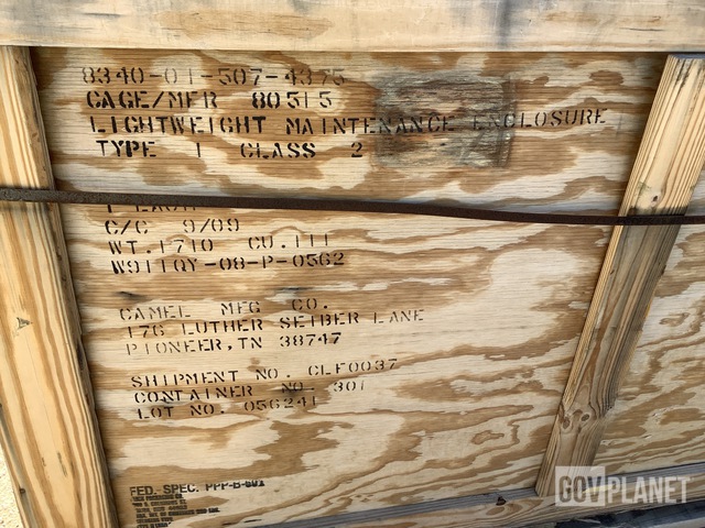 Surplus (2) Camel Manufacturing Lightweight Maintenance Enclosures in ...