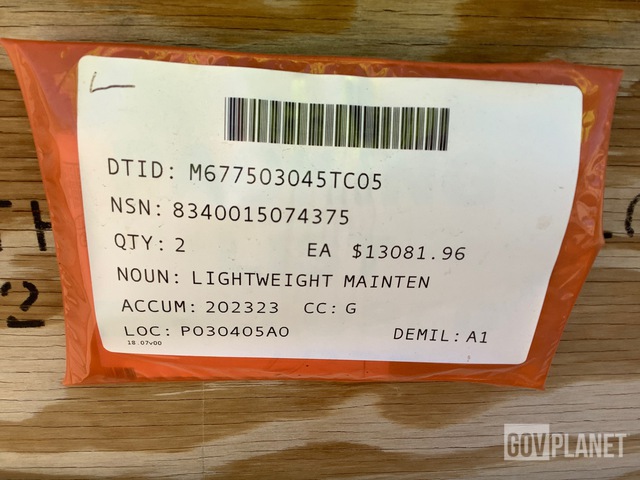 Surplus (2) Camel Manufacturing Lightweight Maintenance Enclosures in ...