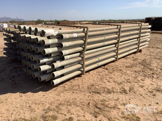 Surplus (342) 20' X 4" Schedule 40 Rigid PVC Conduit Pipes in Red Rock ...
