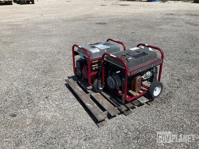 Surplus (2) Powermate PM0497000.06 7kW Portable Generator Sets in ...
