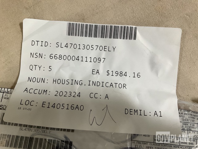 Surplus (5) Simmonds Precision 92000-A2379CDD Indicator Housings in ...