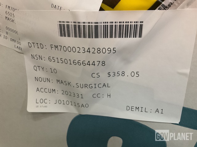 Surplus (58) Cases of 3M 1805 VFlex Surgical Masks in North Las Vegas ...