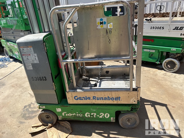 2013 Genie GR-20 Electric Vertical Mast Lift in San Jose, California ...