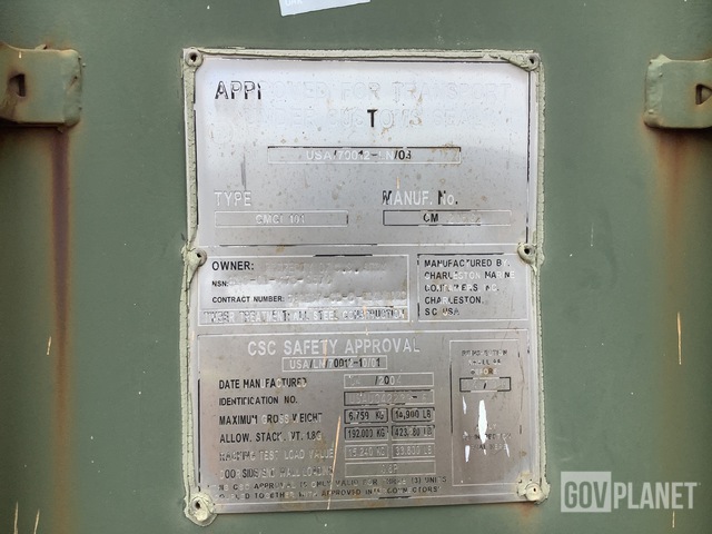 Surplus Charleston Marine CMCI 101 Storage Container in Kapolei, Hawaii ...