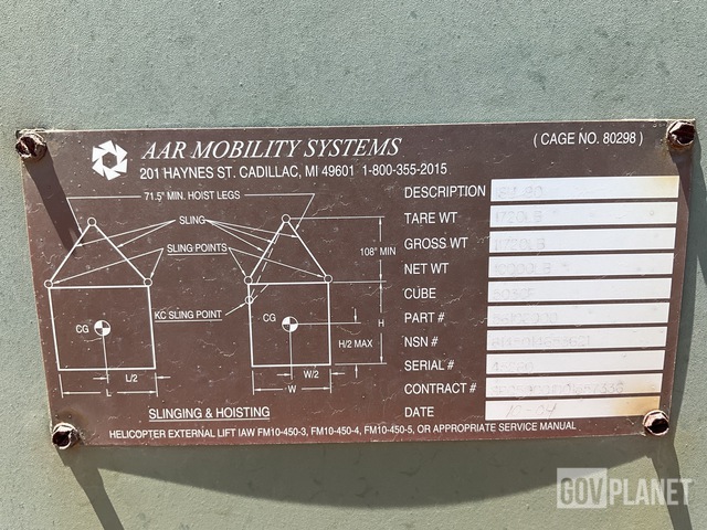 Surplus AAR Mobility Systems ISU 90 Storage Container in Doyle ...