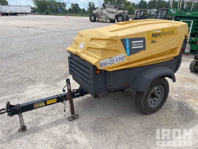 2018 Atlas Copco XAS185KDT4HERC 185 cfm Mobile Air Compressor in Morris ...