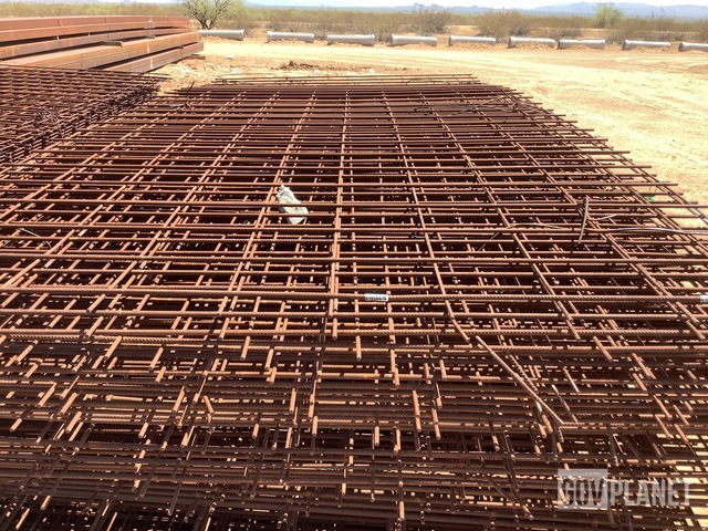 (6) Bundles of 16' Concrete Rebar Reinforcement Mats in Red Rock ...