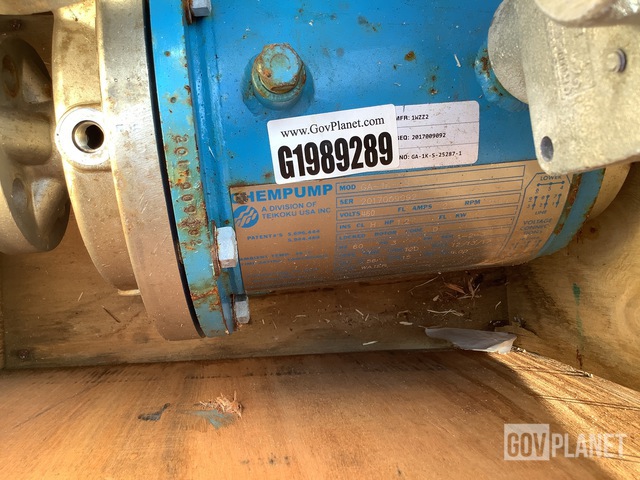 Surplus (1) Chempump GAN-1K & (1) Chempump GA-1K-1S Centrifugal Pump in ...