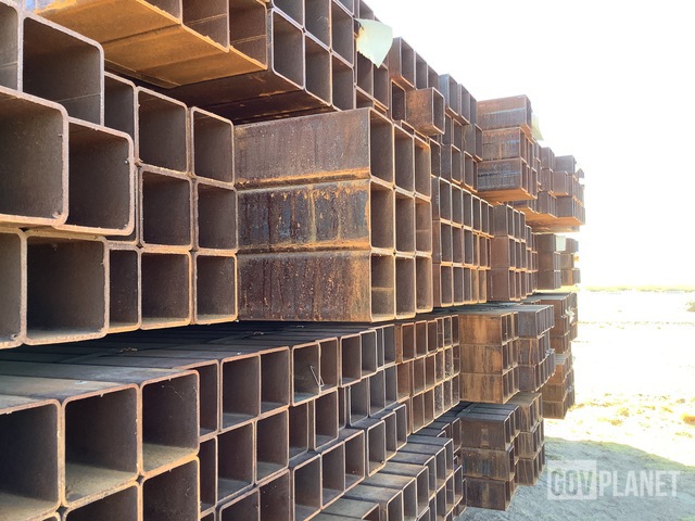 Surplus (81) Nucor Tubular 28' x 6" x 6" A500 Grade B(C) Square Structural Tubes in Red Rock ...